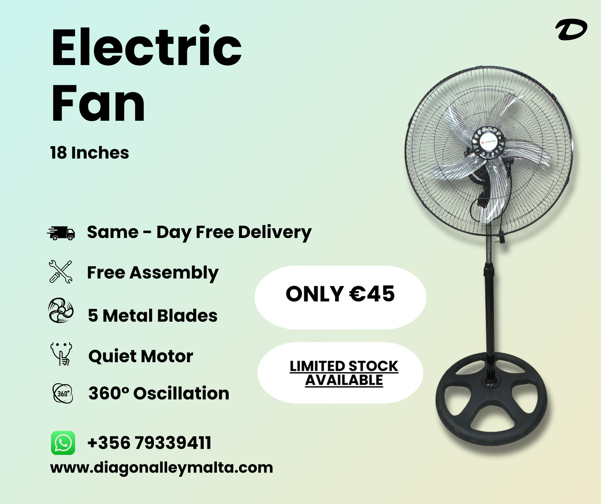 New Electric 18 Inches Metal Fan | Free Same Day Delivery – Diagon ...